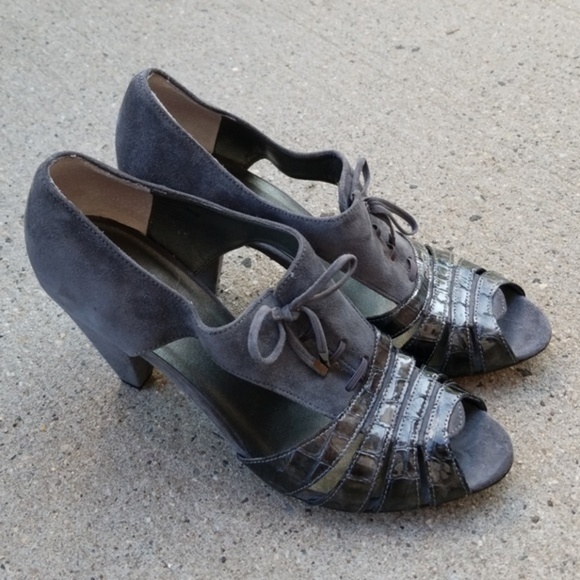 Van Eli | Shoes | Van Eli Suede Leather Opentoe Shoes New | Poshmark